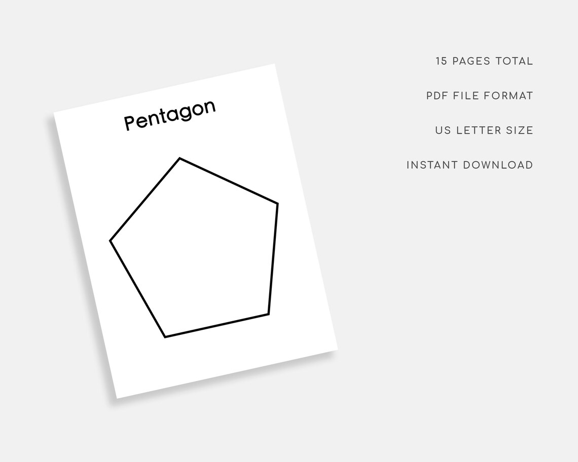 Basic Shape Pages. 15 Basic Shape Coloring Pages. Shape | Etsy