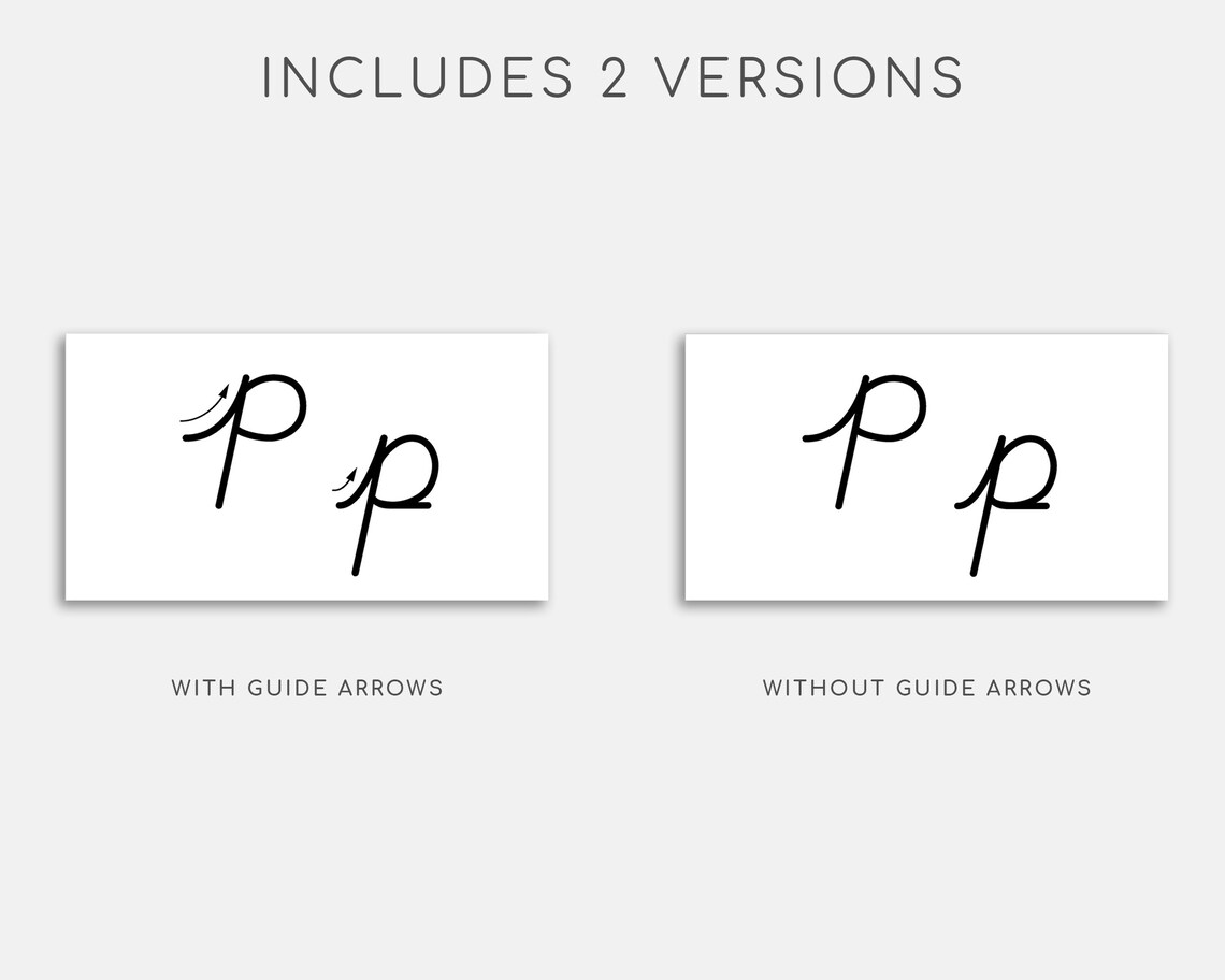 Cursive Alphabet Printable Flash Cards. Learn Cursive. Cursive - Etsy