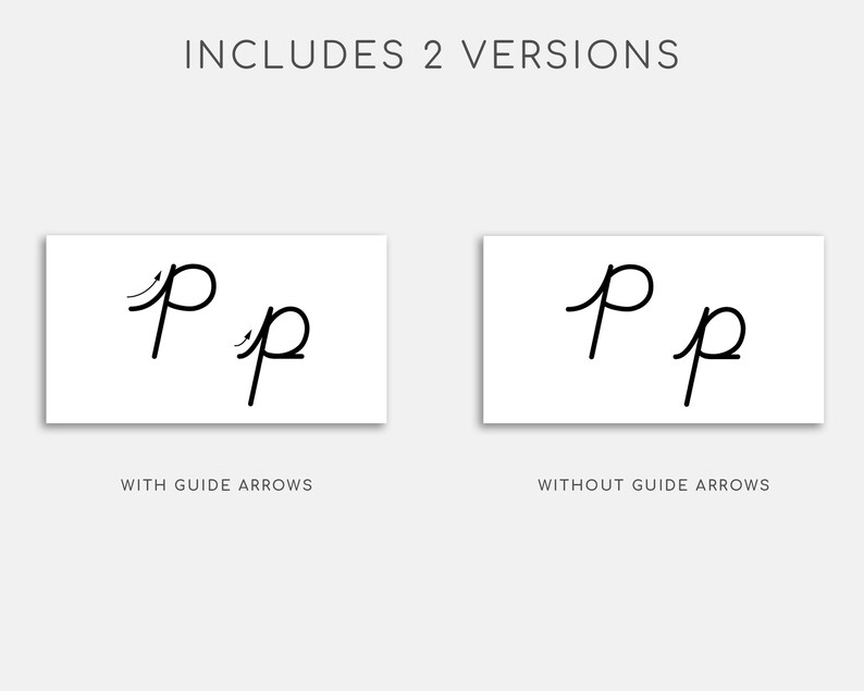 Cursive Alphabet Printable Flash Cards. Learn Cursive. Cursive | Etsy