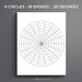 Printable Polar Graph Paper. Circular Graph Paper. Radial Graph Paper ...