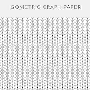Isometric Graph Paper. Digital Isometric Grid Paper. PDF and | Etsy