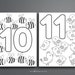 Number Coloring Pages 1-15. Preschool Activity. Toddler Coloring Page ...