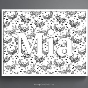 Custom Name Coloring Page. Custom Name Print. Custom Color Page ...