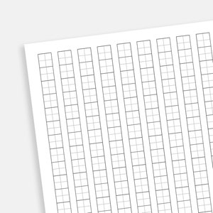 Genkoyoshi Writing Paper. Kanji Practice Paper. Japanese - Etsy