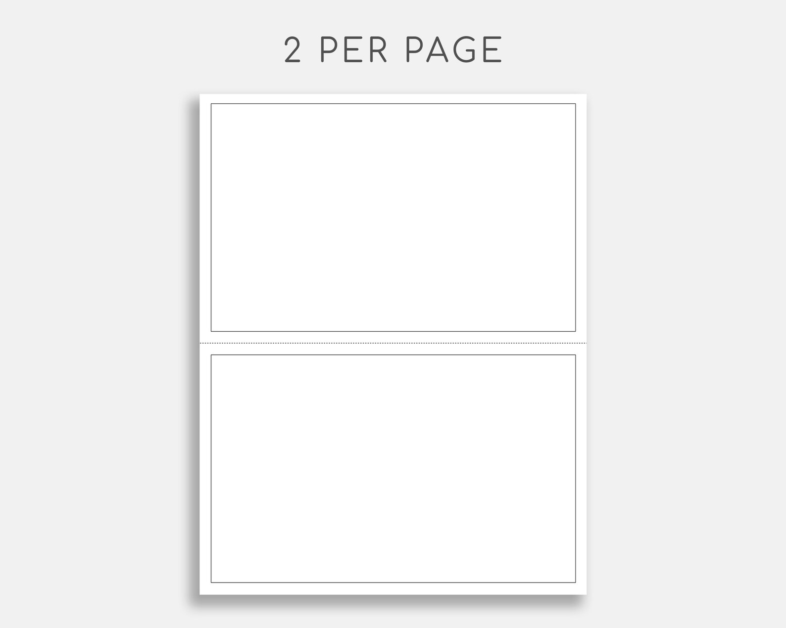 Printable Blank Flash Cards Template (PDF) - Etsy
