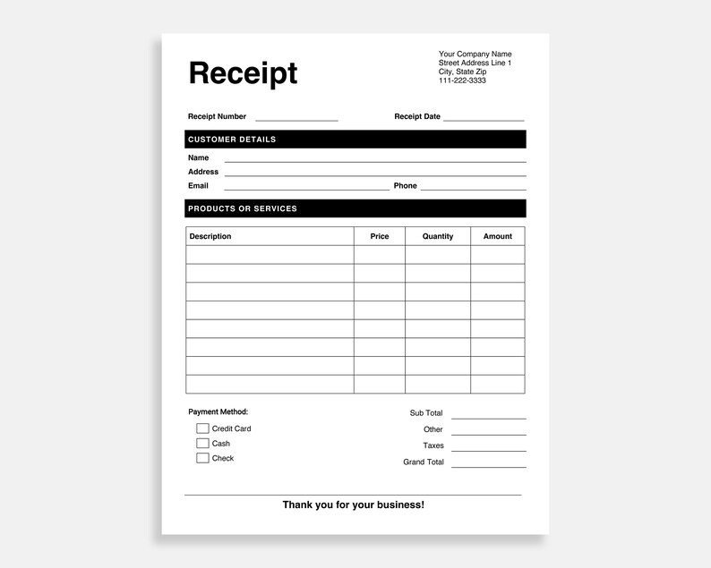 Business Template Bundle. Pdf/google Docs/word. Invoice. Job - Etsy