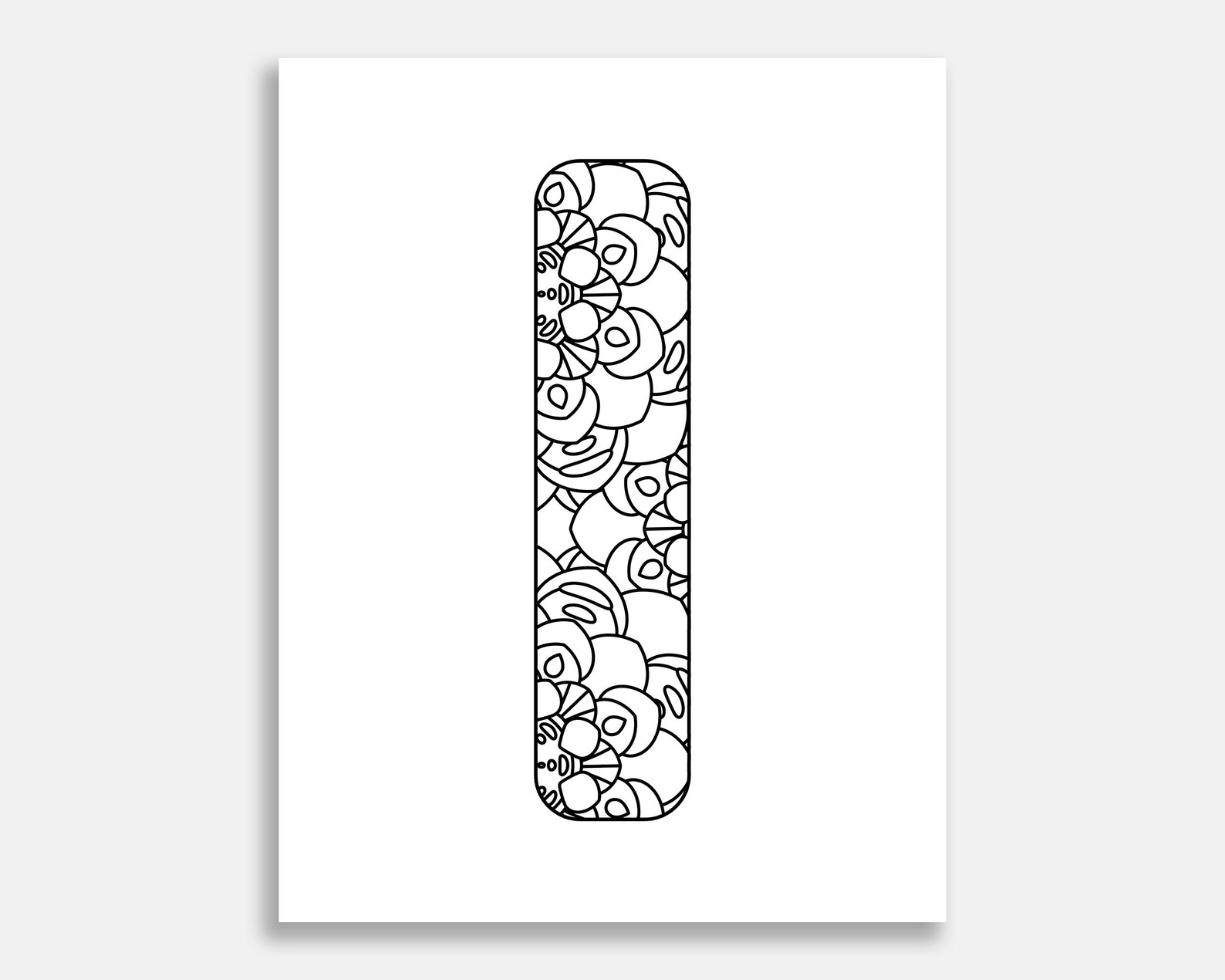Mandala Alphabet Coloring Pages. Letter Coloring. Printable | Etsy
