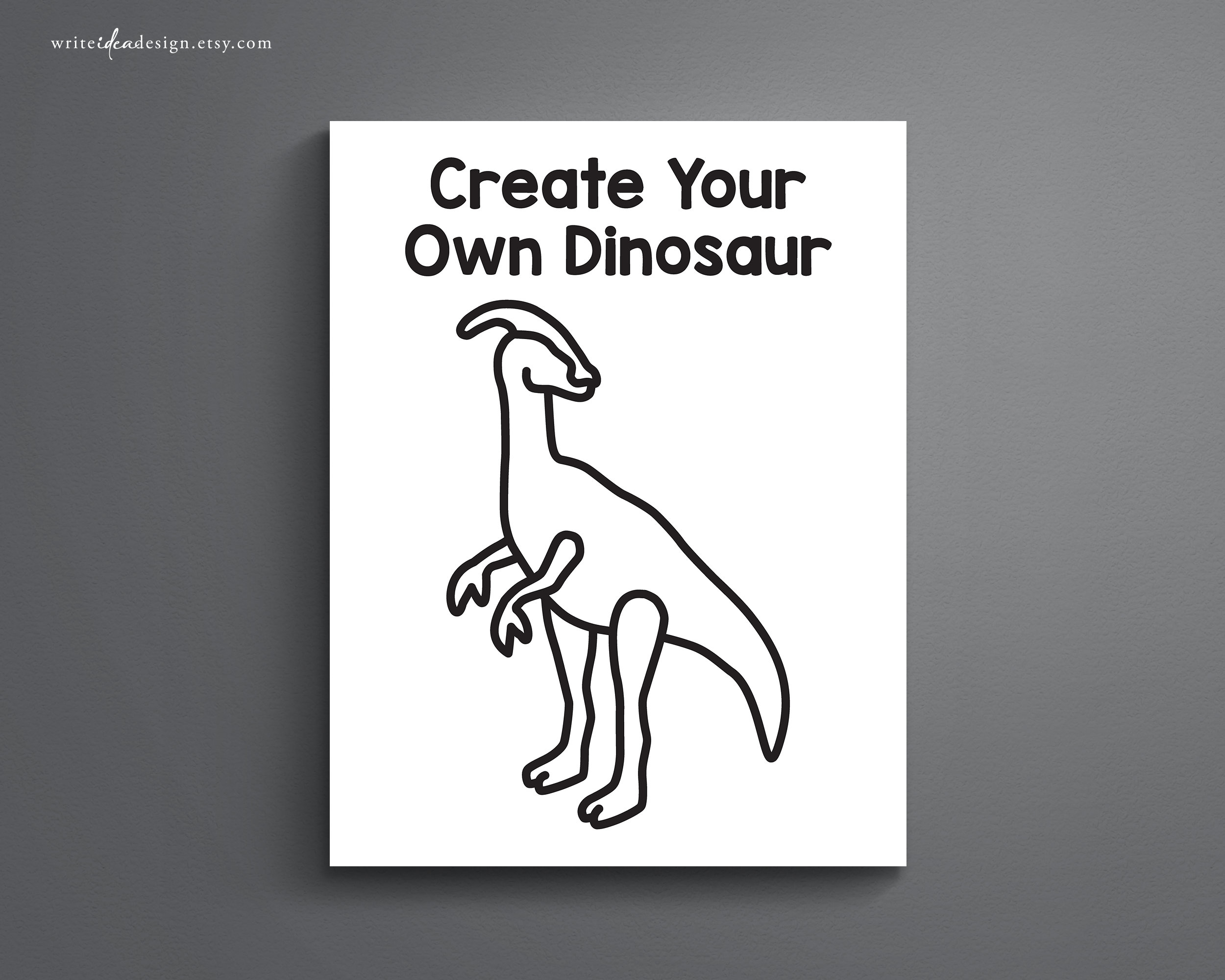 Create Dinosaur Printable