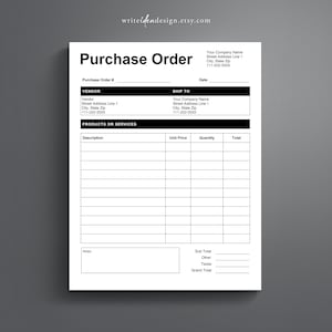 Business Template Bundle. Pdf/google Docs/word. Invoice. Job Estimate ...