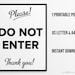 Printable Please Do Not Sign in US Letter and A4 Sizes, Instant ...