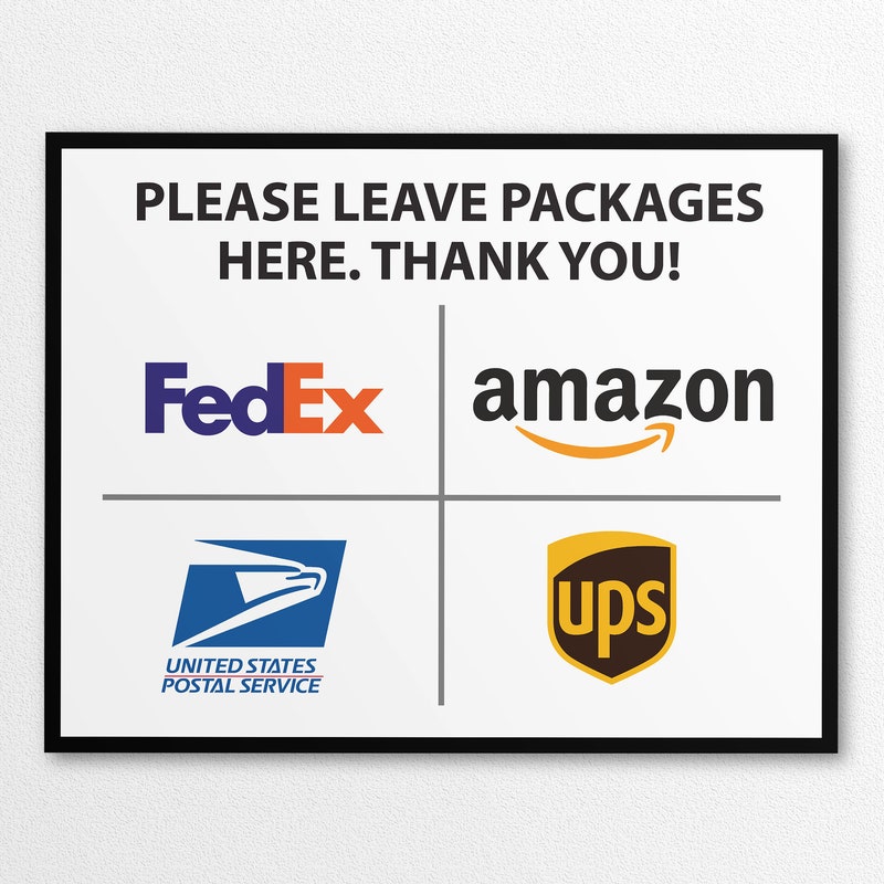 Personalized Package Delivery Signs - Etsy