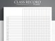 Printable Class Record and Checklist. Class Gradebook. Teacher - Etsy ...