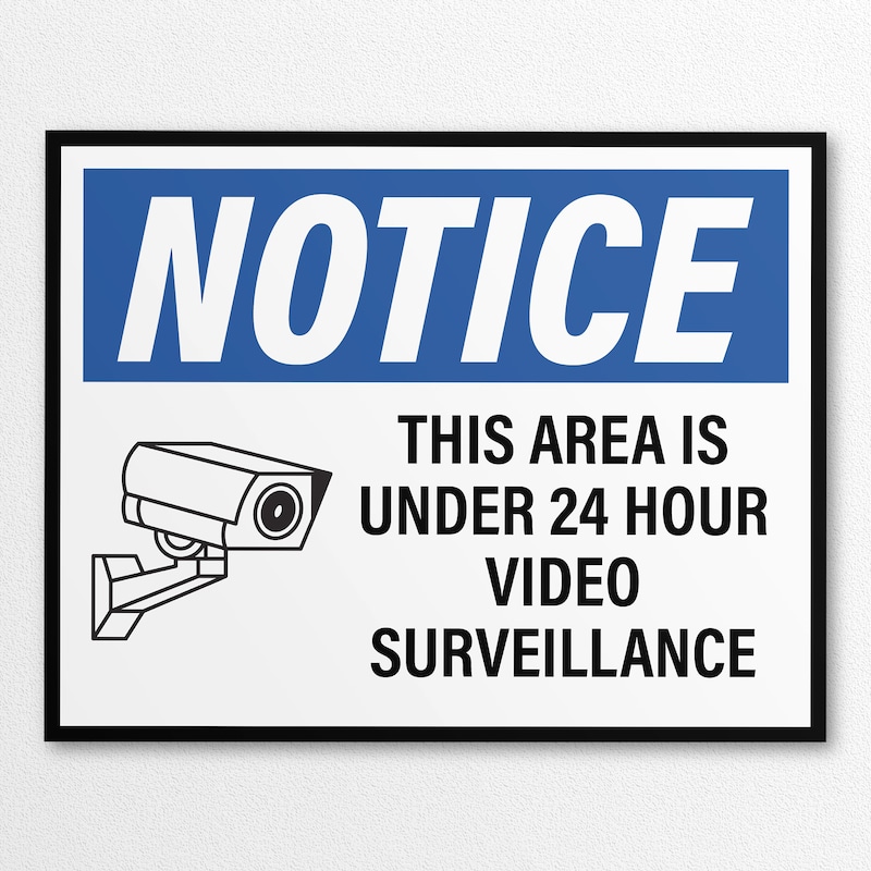 Security Surveillance Signs - Etsy