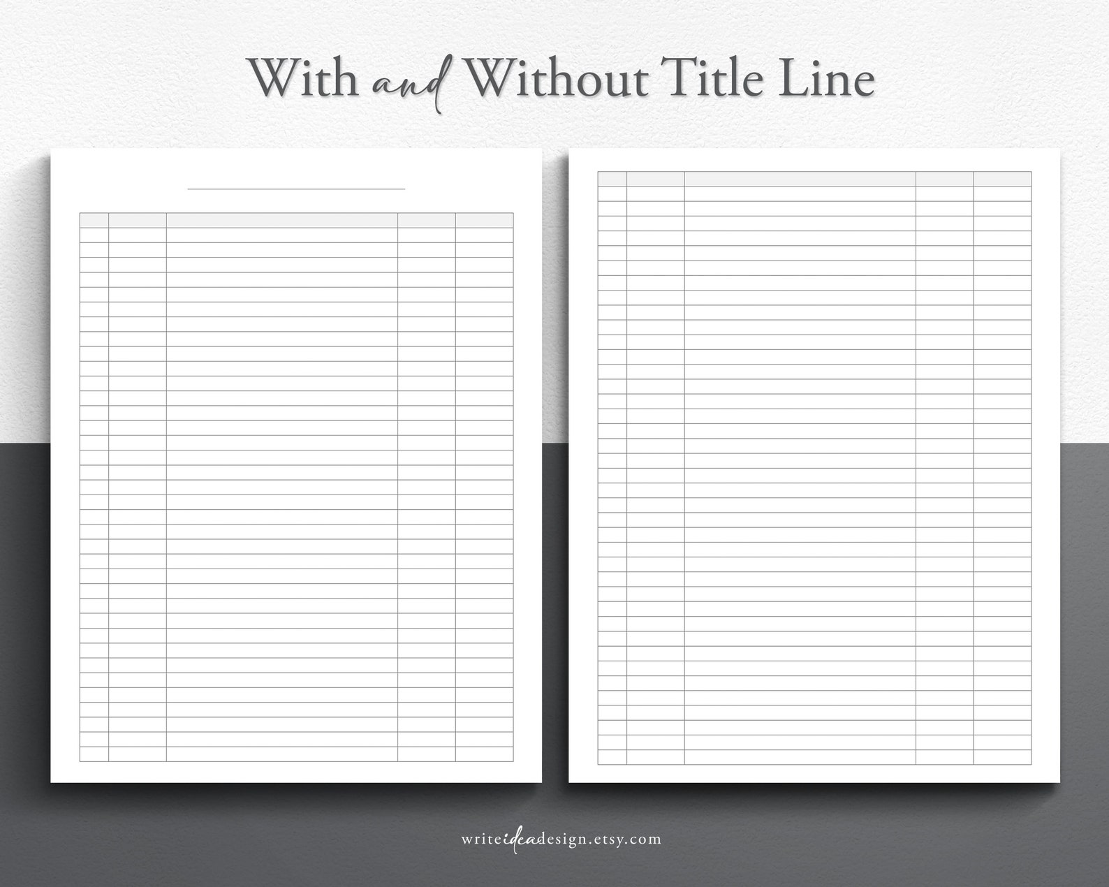 Printable Transaction Log Transaction Logbook Transaction Notebook