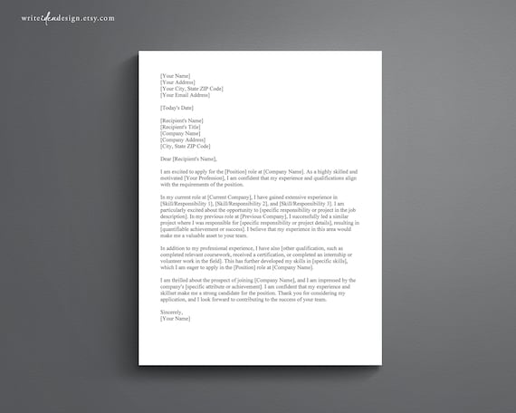 Cover Letter Template Short Simple Cover Letter Cover Cover Letter