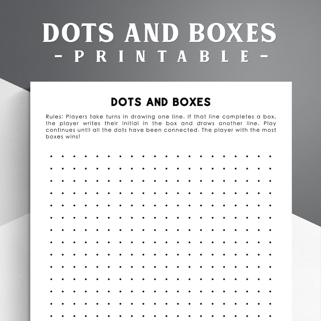 Dots And Boxes Printable Template at James Vance blog