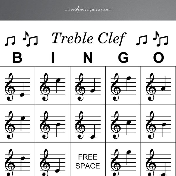Treble Clef - Etsy