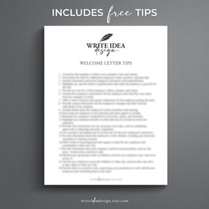 Professional New Employee Welcome Letter. Welcome Email Template ...
