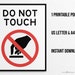 Printable Do Not Touch Sign in US Letter and A4 Sizes, Instant Download ...