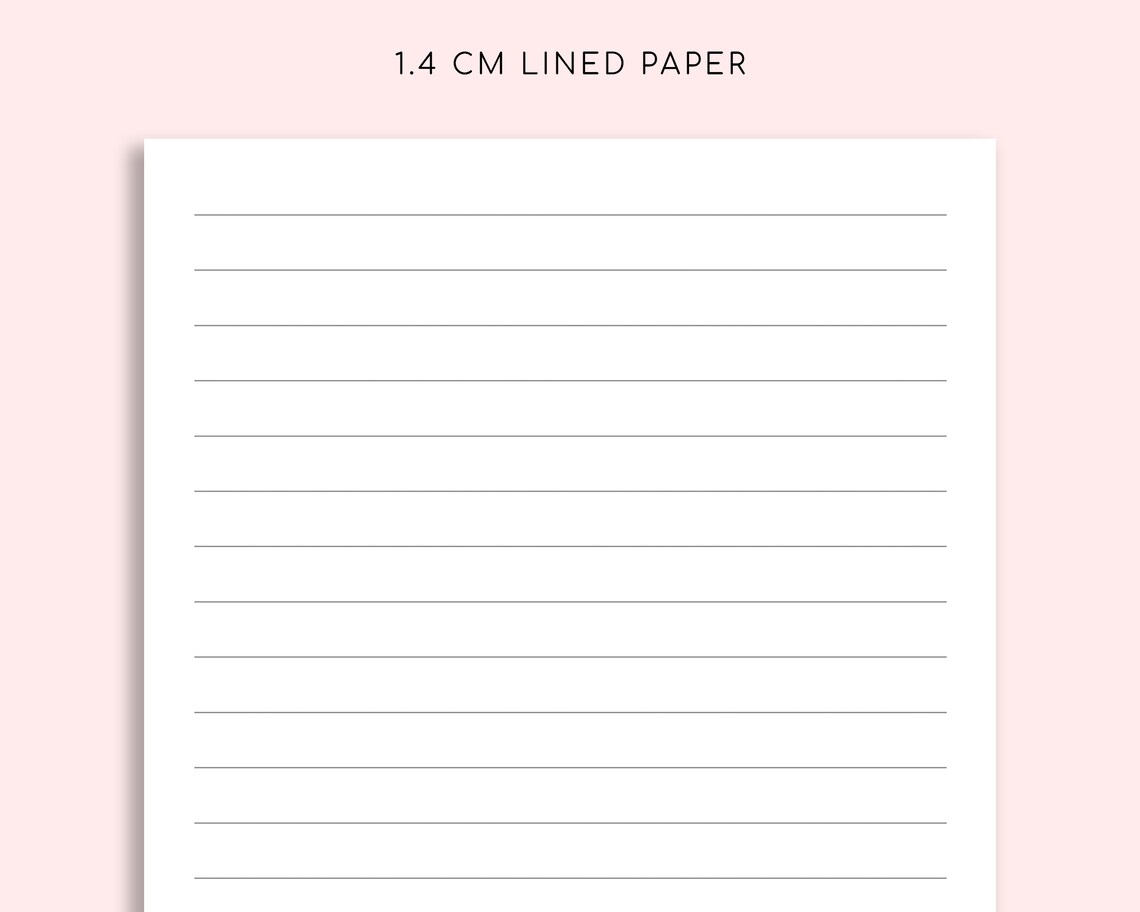 Printable Lined Paper. Wide Ruled Paper. College Ruled Paper. - Etsy ...