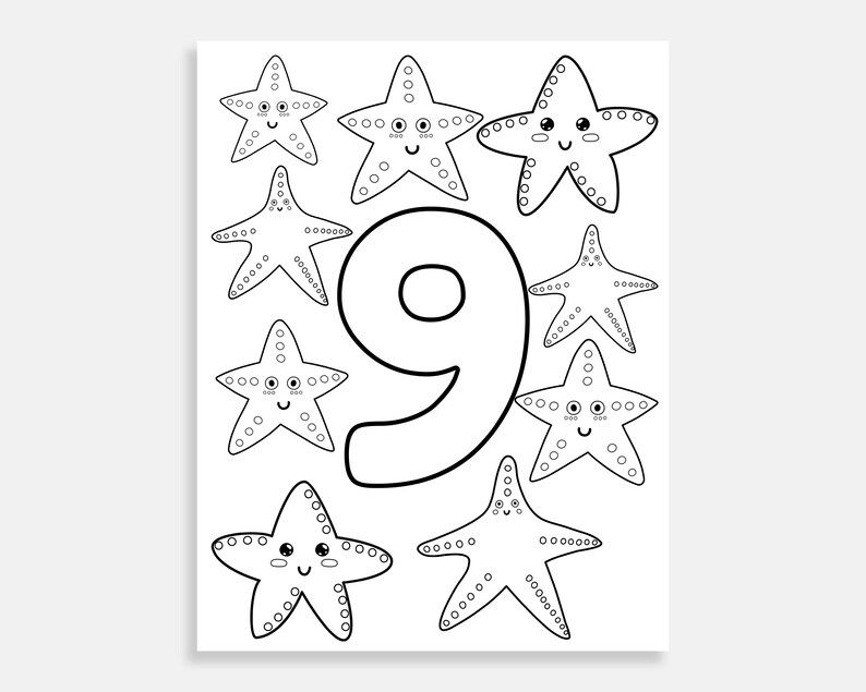 Number Coloring Pages 1-15. Preschool Activity. Toddler - Etsy