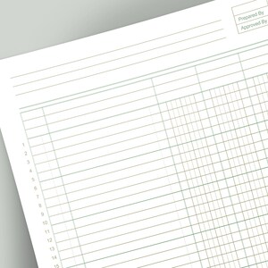 Printable Columnar Paper. Accounting Ledger. Digital Ledger | Etsy