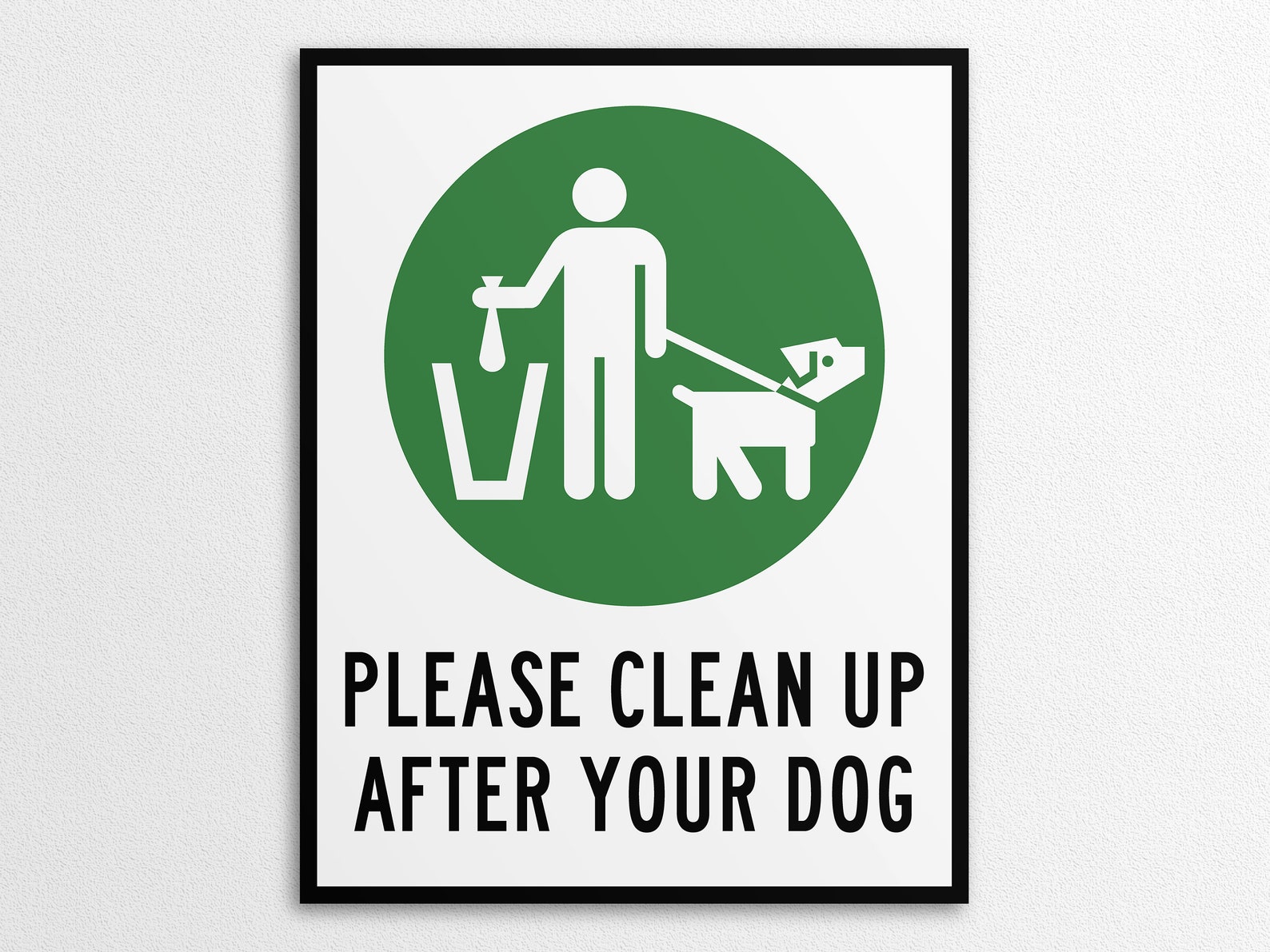 Printable Dog Waste Sign: US Letter & A4 Sizes (PDF/PNG) - Etsy