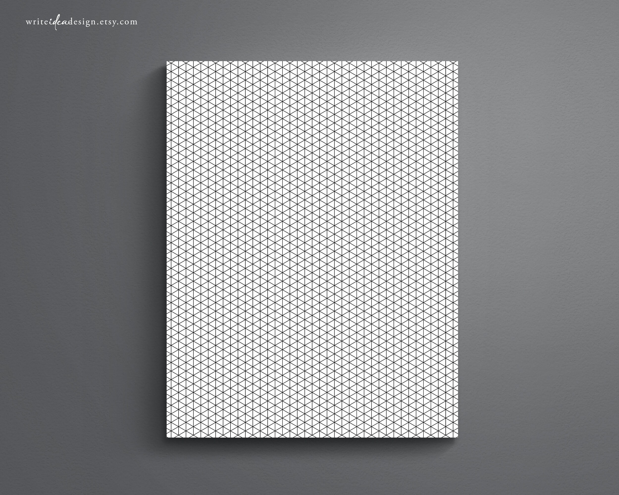 Isometric Graph Paper. Digital Isometric Grid Paper. PDF and - Etsy