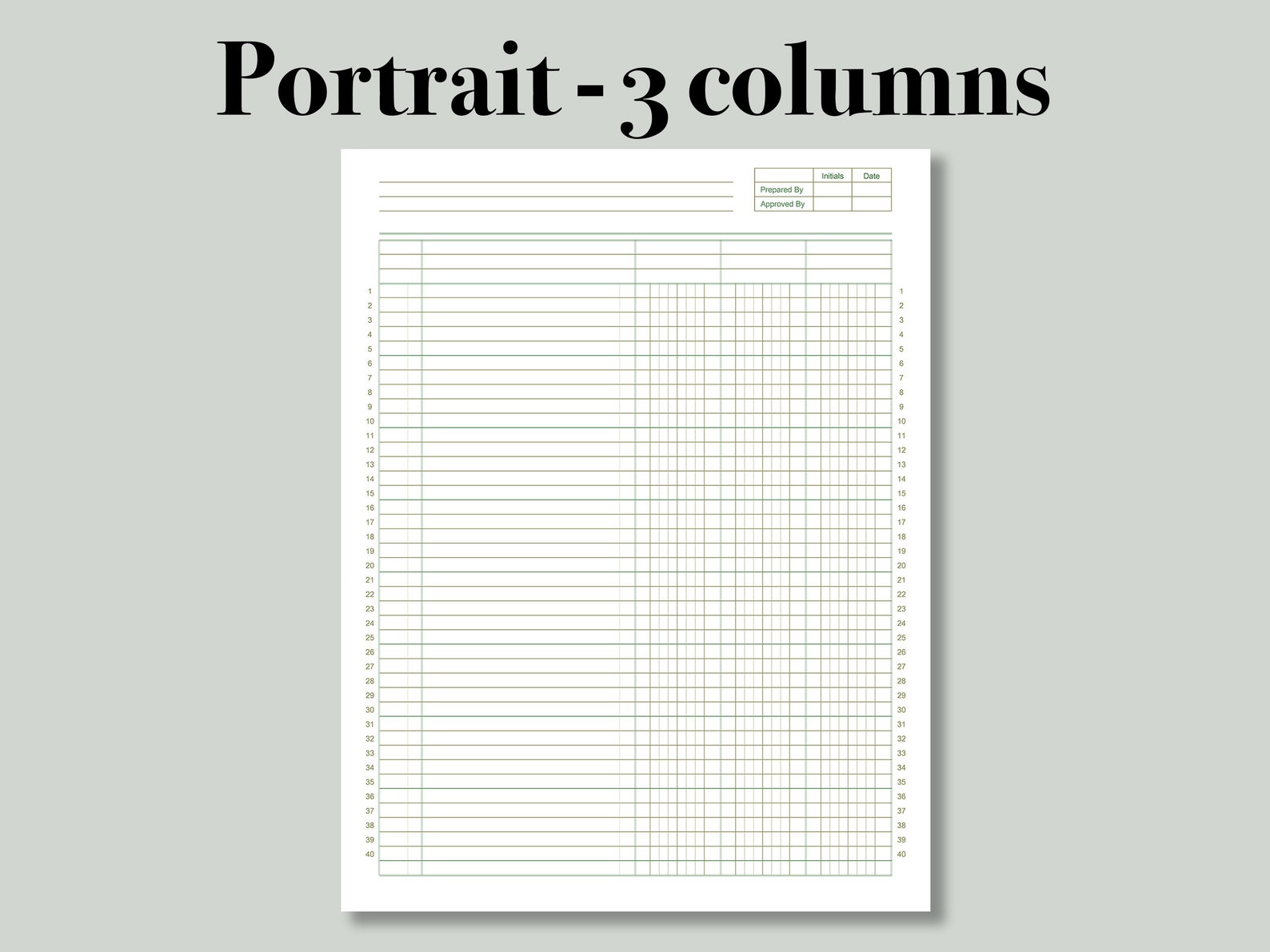 Printable Columnar Paper. Accounting Ledger. Digital Ledger | Etsy Printable Columnar Paper. Accounting Ledger. Digital Ledger | Etsy