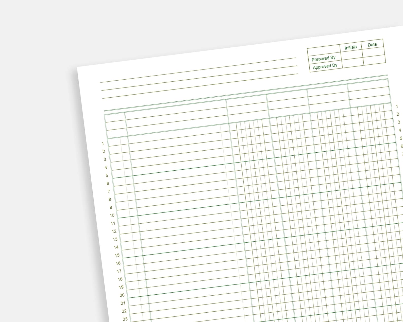 Printable Columnar Paper. Accounting Ledger. Digital Ledger - Etsy