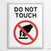 Printable Do Not Touch Sign in US Letter and A4 Sizes, Instant Download ...