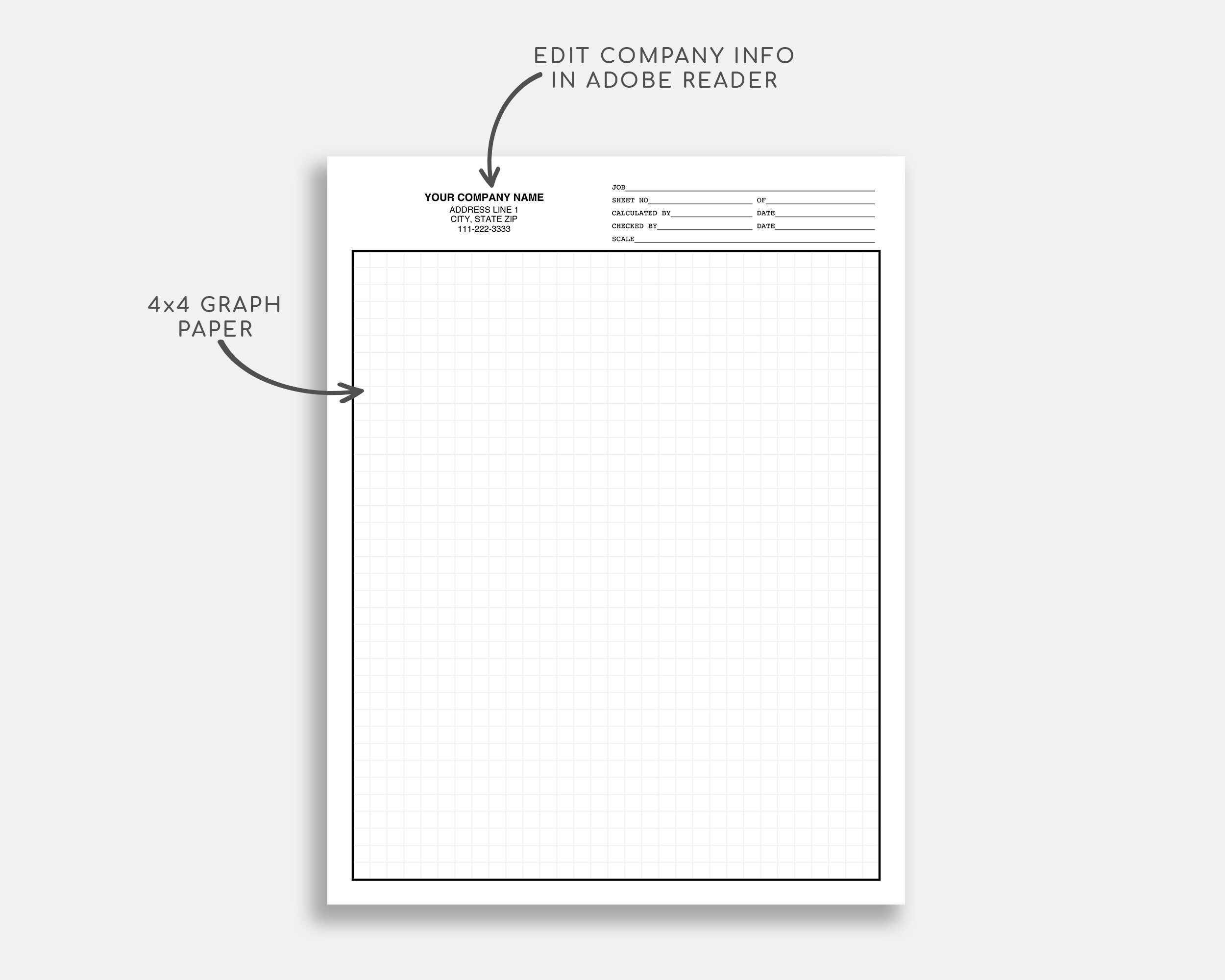 Engineering Graph Paper. Engineering Computation Paper. | Etsy Australia