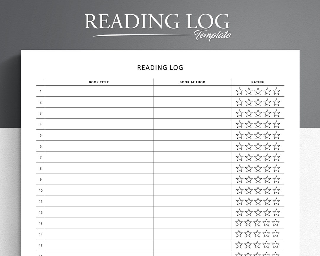 Printable Reading Log. Reading Tracker. Books I've Read. Book Log - Etsy
