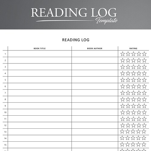 Printable Reading Log. Reading Tracker. Books I've Read. - Etsy