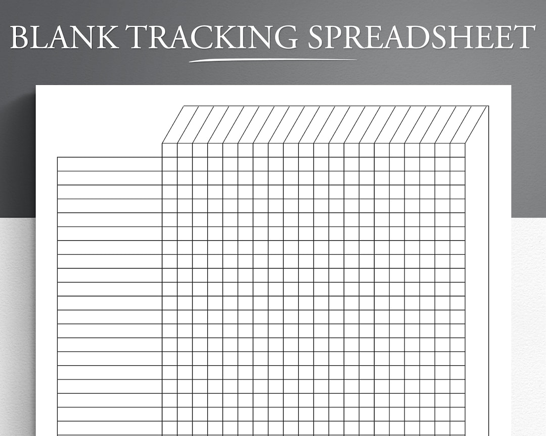 Printable Blank Tracking Spreadsheet Printable Pdf Excel Google ... Printable Blank Tracking Spreadsheet Printable Pdf Excel Google ...