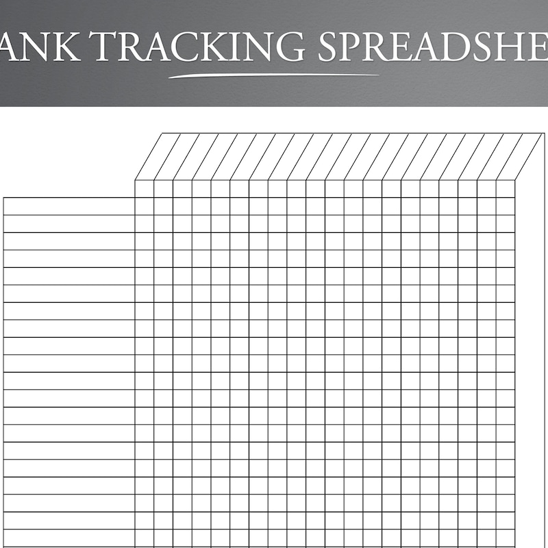 Blank Excel Budget Sheet - Etsy