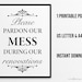 Pardon Our Mess Sign | Elegant Renovation Notice (PDF & PNG) - Etsy