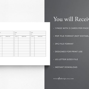Printable Library Checkout Cards. Digital Download Library Check Out ...