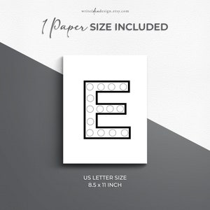 Printable Uppercase Do-a-dot Letters. Printable Dot Alphabet. Printable ...