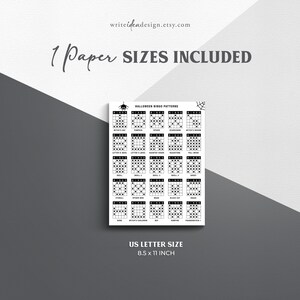 35 Halloween Bingo Cards: Spooky Patterns (digital Download) - Etsy