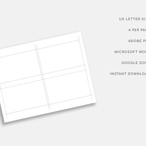 Printable 3x5 Index Card. Printable Note Cards. Printable - Etsy