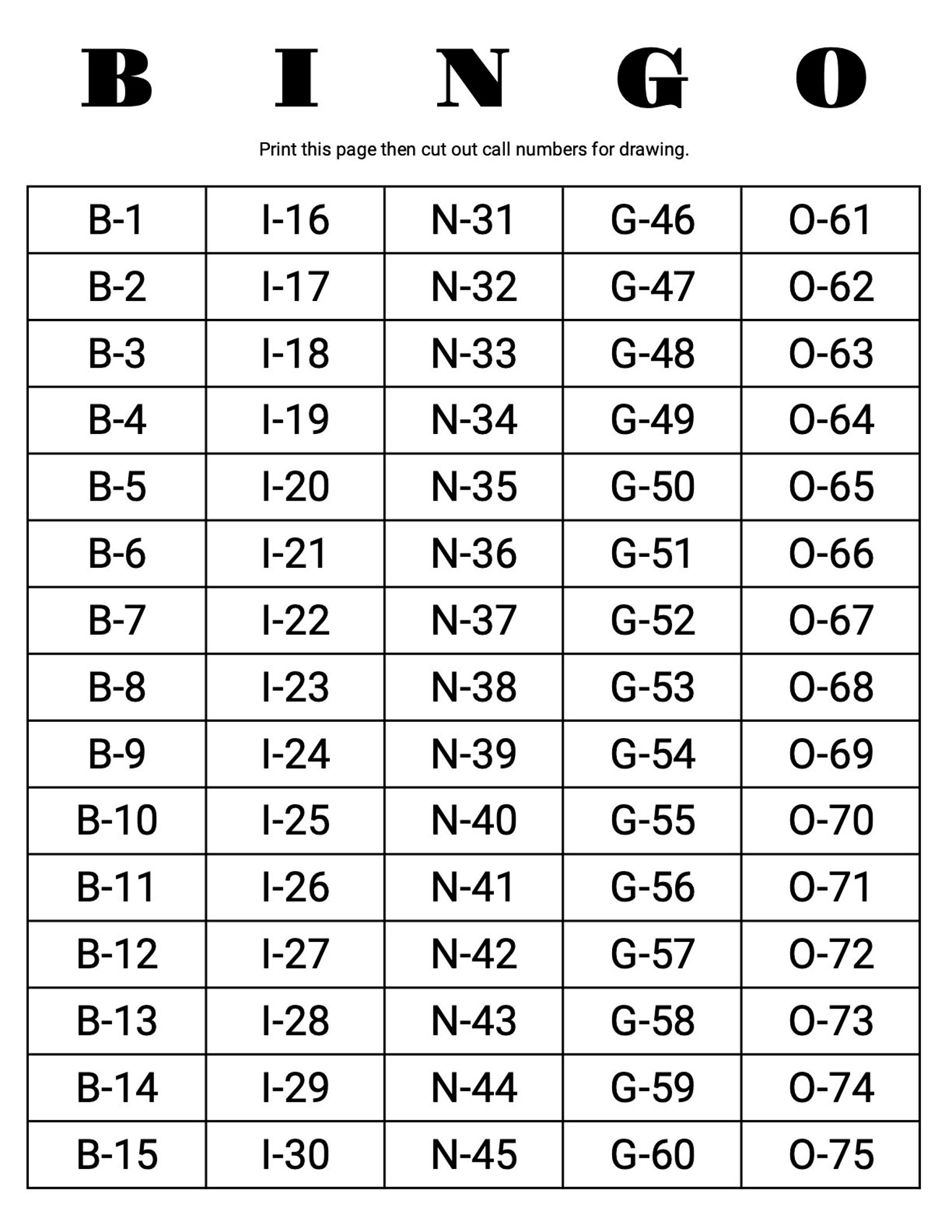 Printable Bingo Game. 1000 Bingo Cards. Instant Download Bingo - Etsy