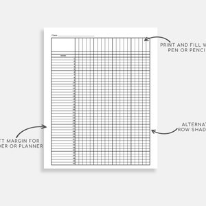 Printable Grade Book. Teacher Grade Book. Grade Tracker. Grade - Etsy