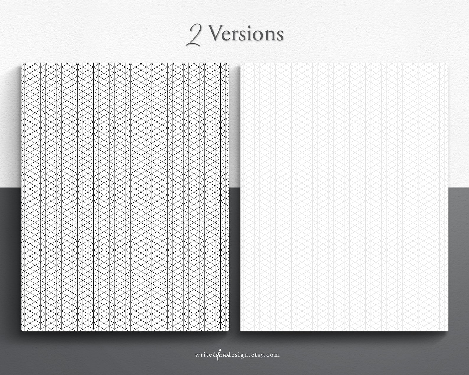 Isometric Graph Paper. Digital Isometric Grid Paper. PDF and PNG for US ...