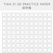 Chinese Writing Practice Paper. Tian Zi Ge Paper. Chinese | Etsy