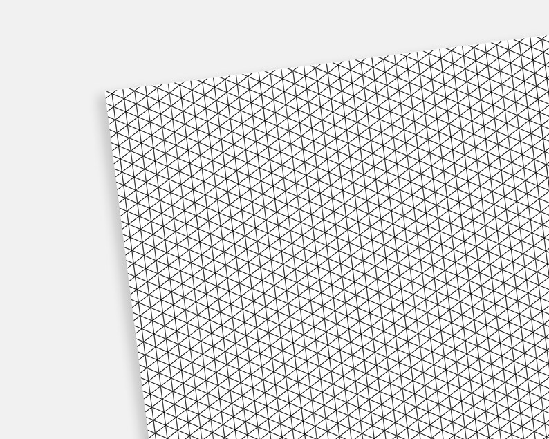 Isometric Graph Paper. Digital Isometric Grid Paper. PDF and | Etsy