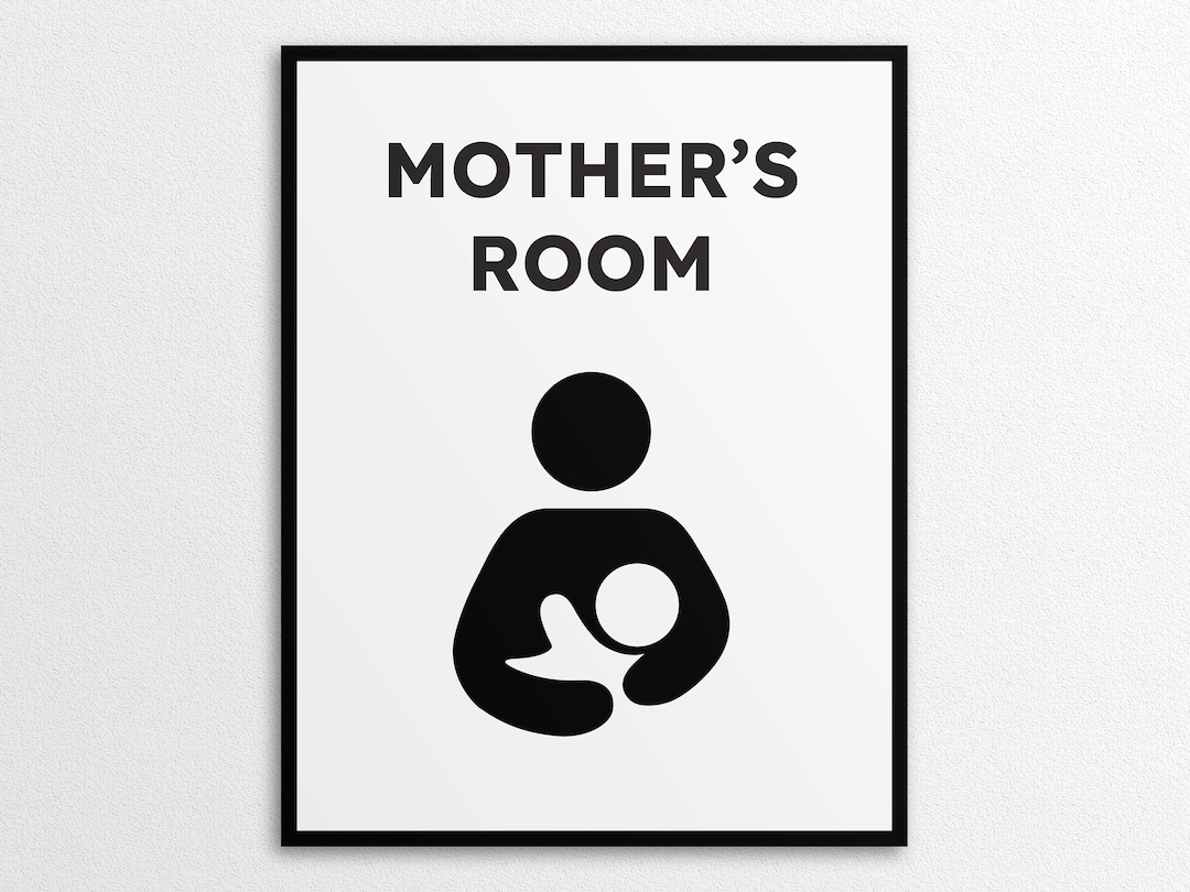 Printable Mother's Room Sign, US Letter and A4 Sizes, Instant Download PDF. Lactation Room Sign ...