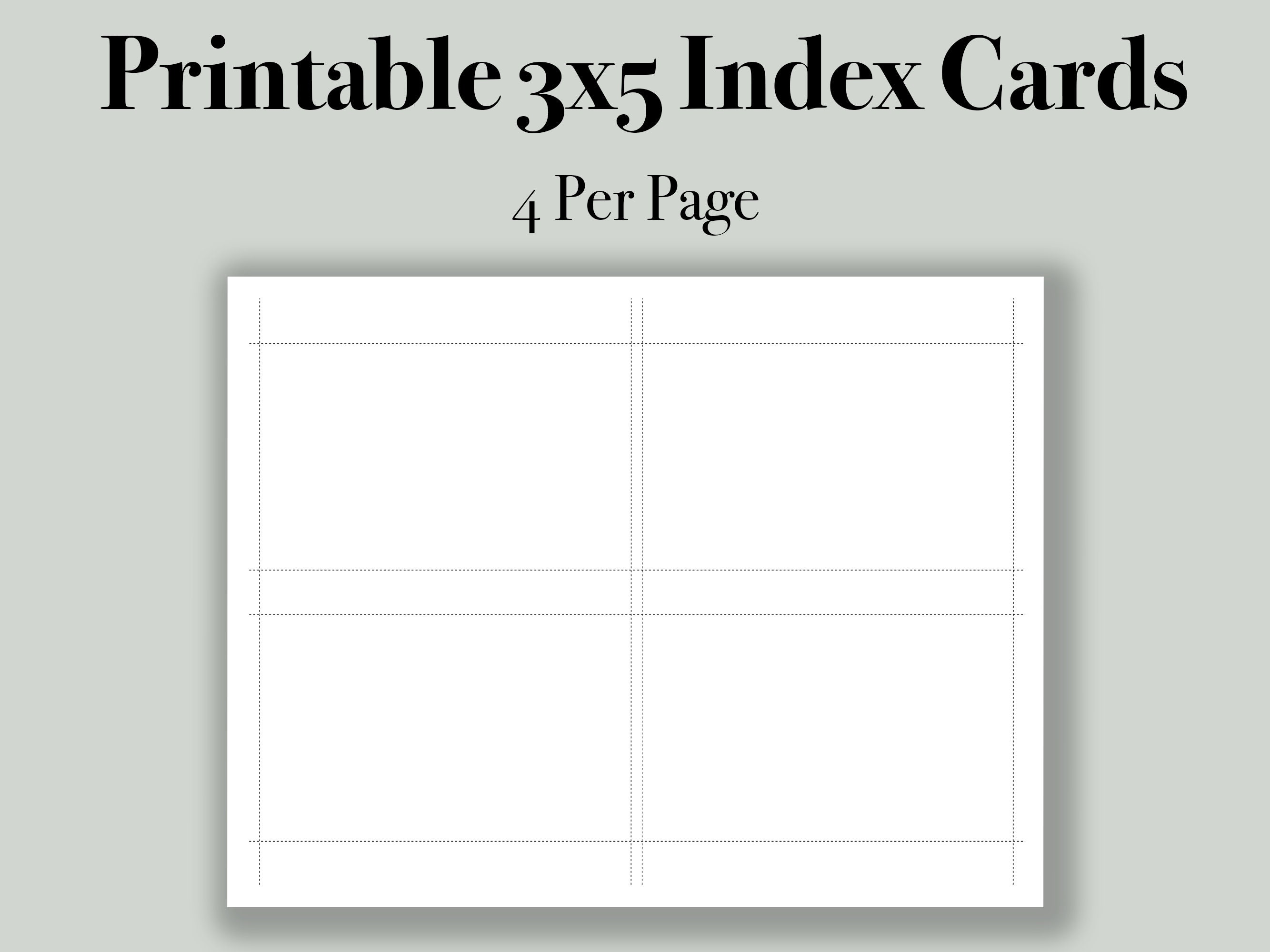 How To Print On 3x5 Index Cards Using A Printer Mserloc