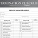 Employee Termination Checklist Template (PDF, Word, Google Docs) - Etsy
