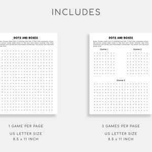 Dots and Boxes Printable Game. Dot Grid Printable Game. Pigs | Etsy